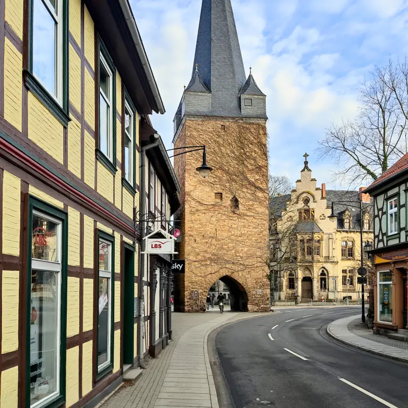 Auf dem Krippenweg durch die historische Altstadt von Wernigerode ...